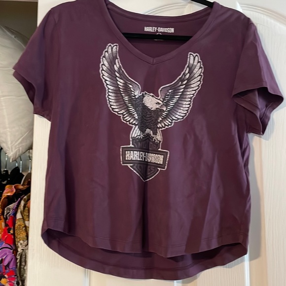 Harley-Davidson | Tops | Harley Davidson Semi Crop Top | Poshmark